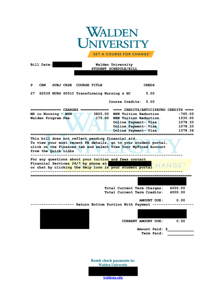 Examples of required documentation for reimbursement